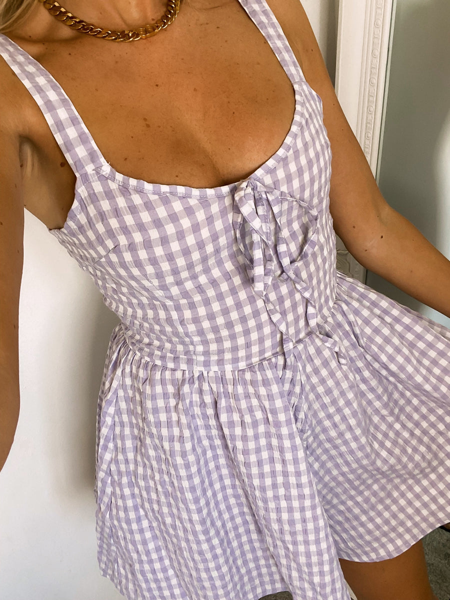 Parma violet playsuit – azura rose