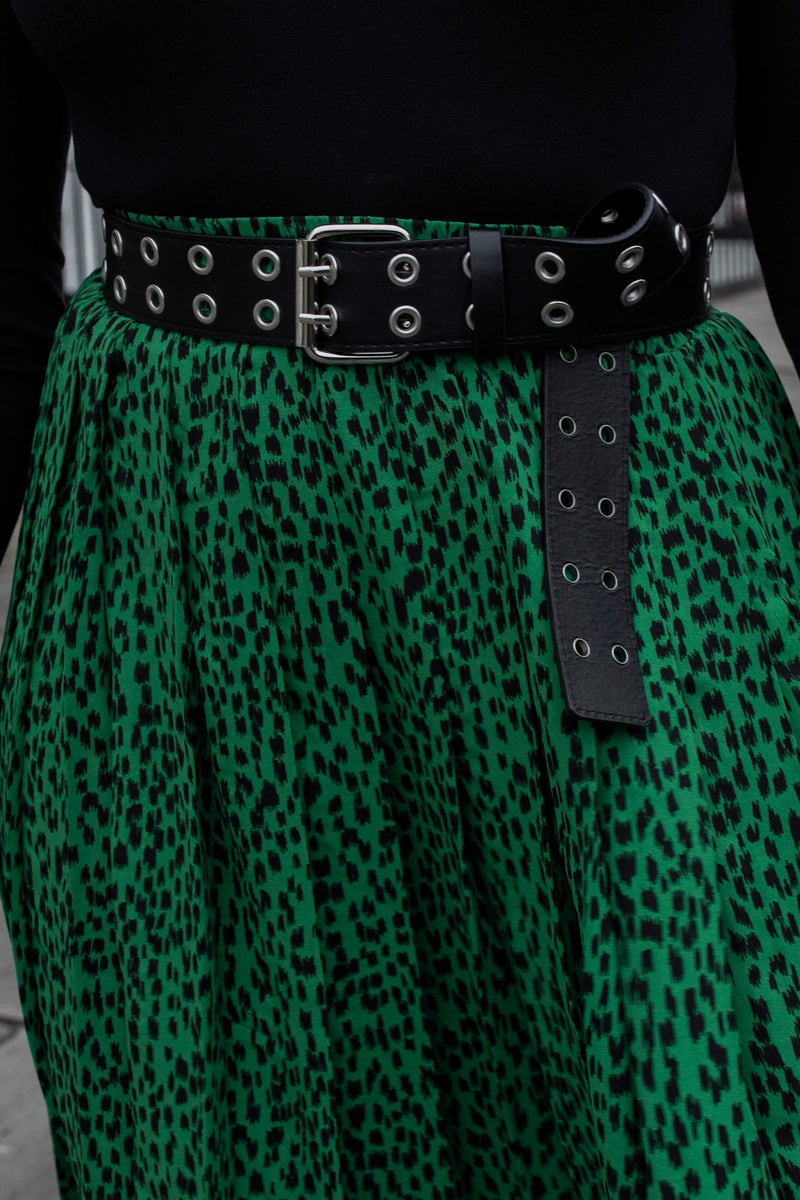 Safari midi skirt – azura rose